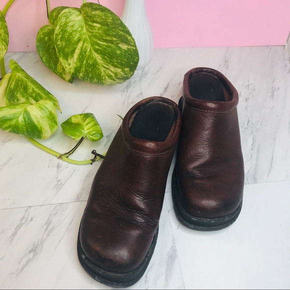Vintage | Shoes | Vtg Vsco 9s Leather Chunky Converse Mule Clogs | Poshmark